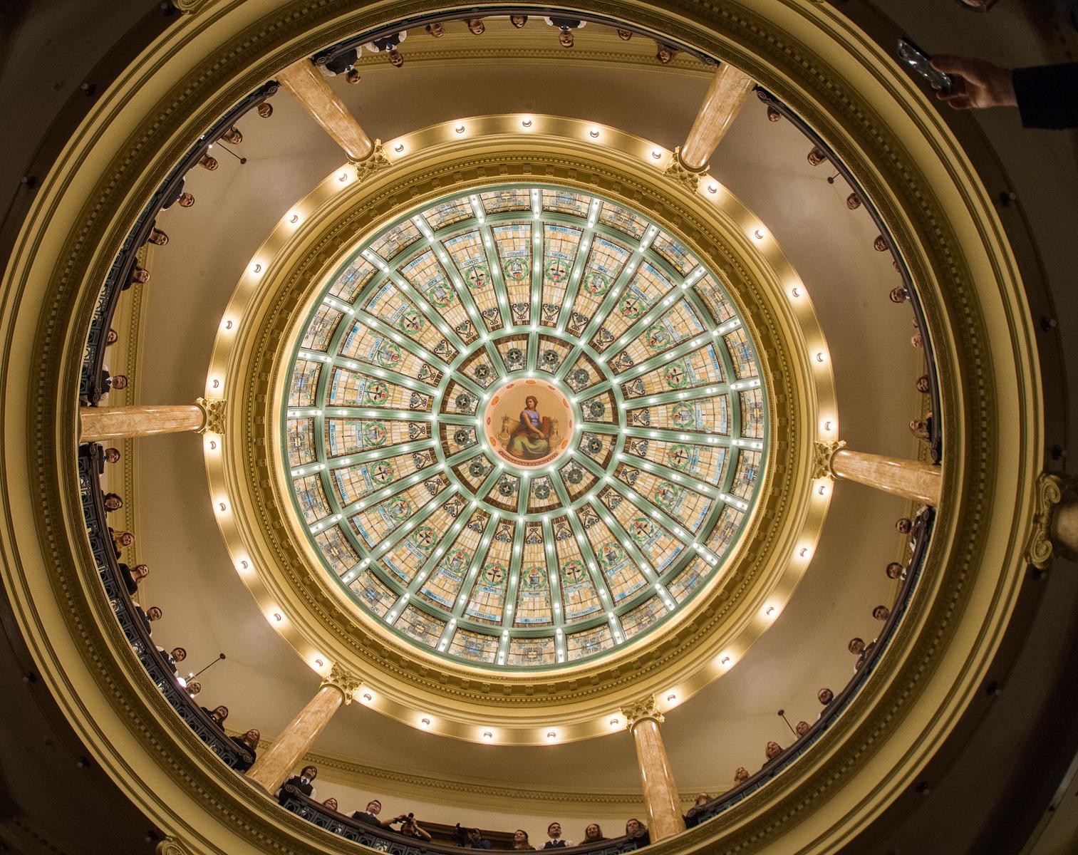 Sesquicentennial kickoff: Restored Normal Hall dome unveiled; $1M gift ...